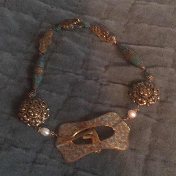 vintage colonial | Jewelry | Vintage Colonial Buckle Necklace | Poshmark